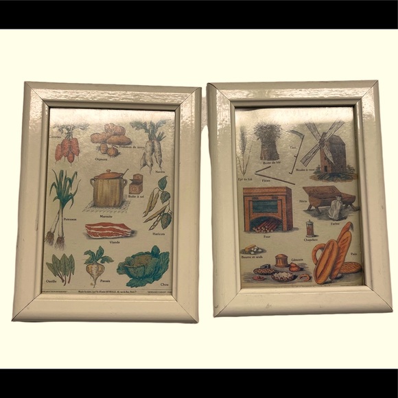Art | Pair Of Framed Kitchen Prints | Poshmark